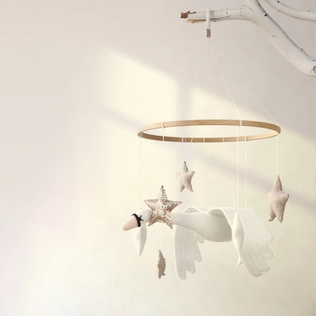 Swan Baby Mobile – Rookie Humans